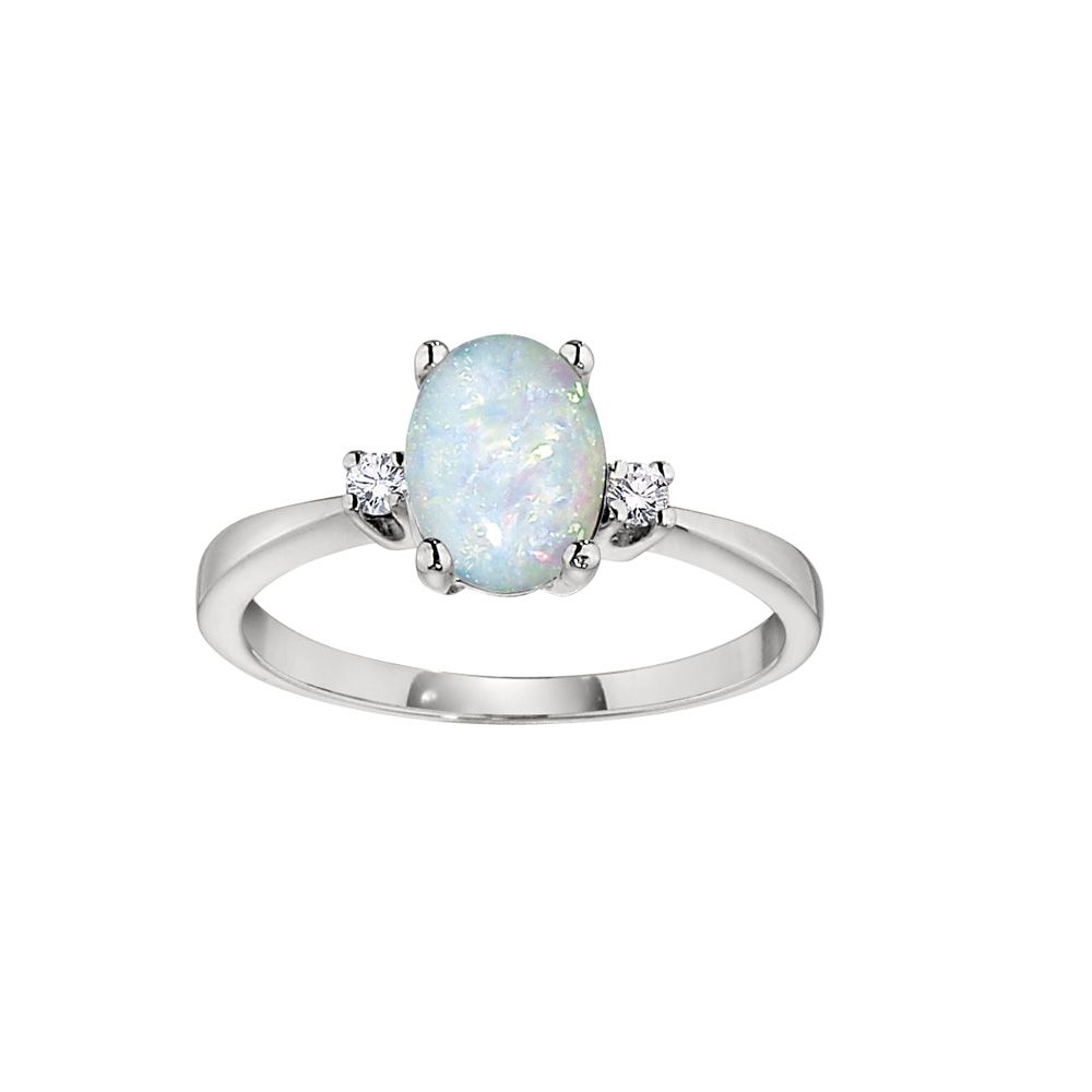 Oval Gemstone and Diamond Ring | Jabel