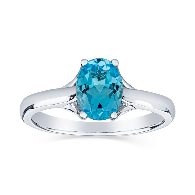 Simple oval gemstone rings | Jabel