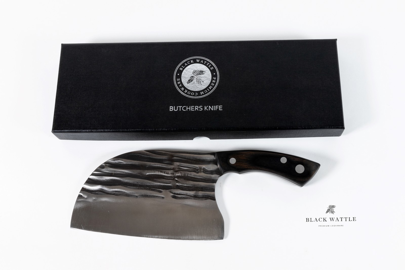 Serbian 18cm (7inch) Butchers Cleaver Knife | Black Wattle Cookware