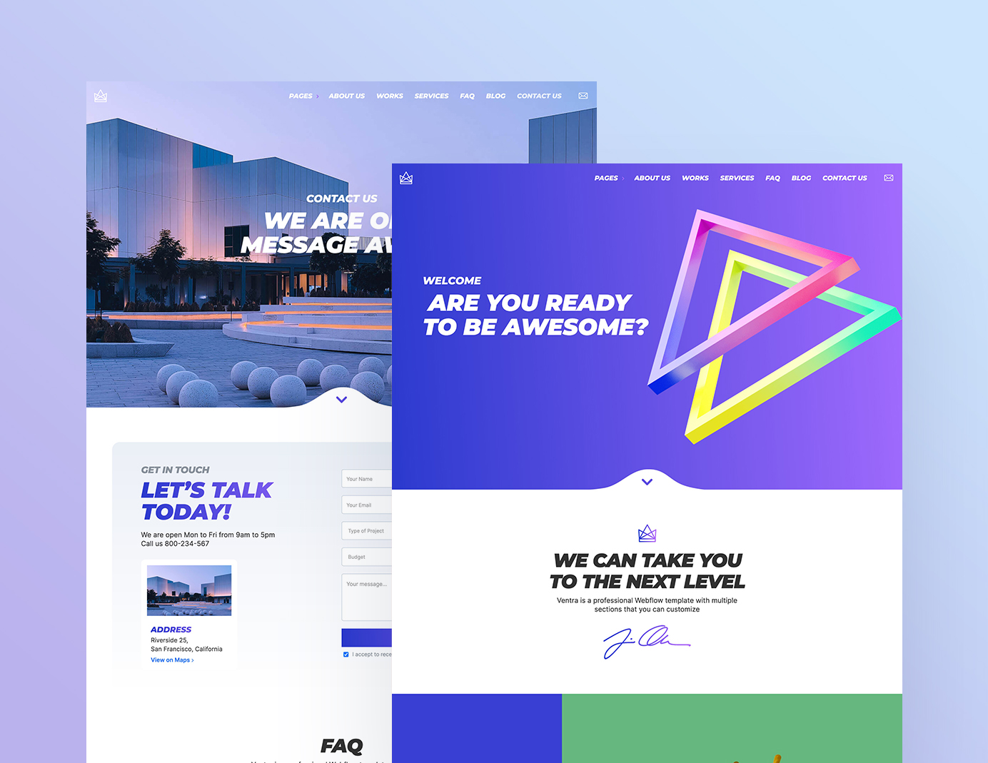 Ventra - Agency Website Template