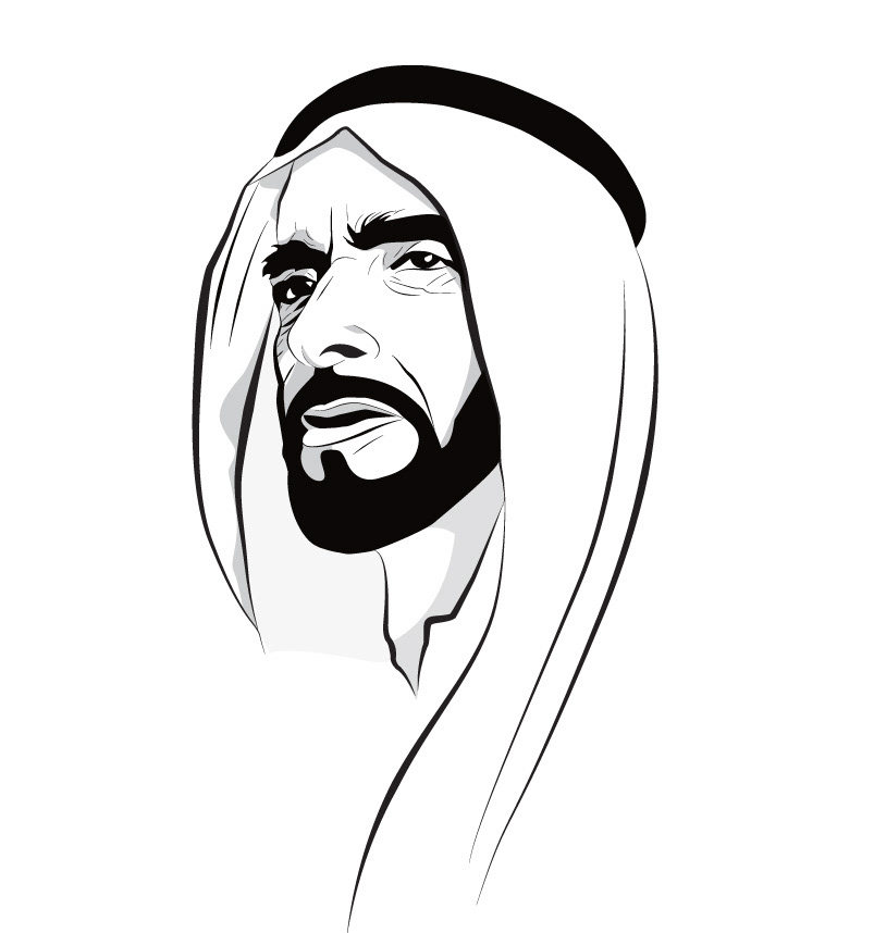 Sheikh Zayed Illustration
