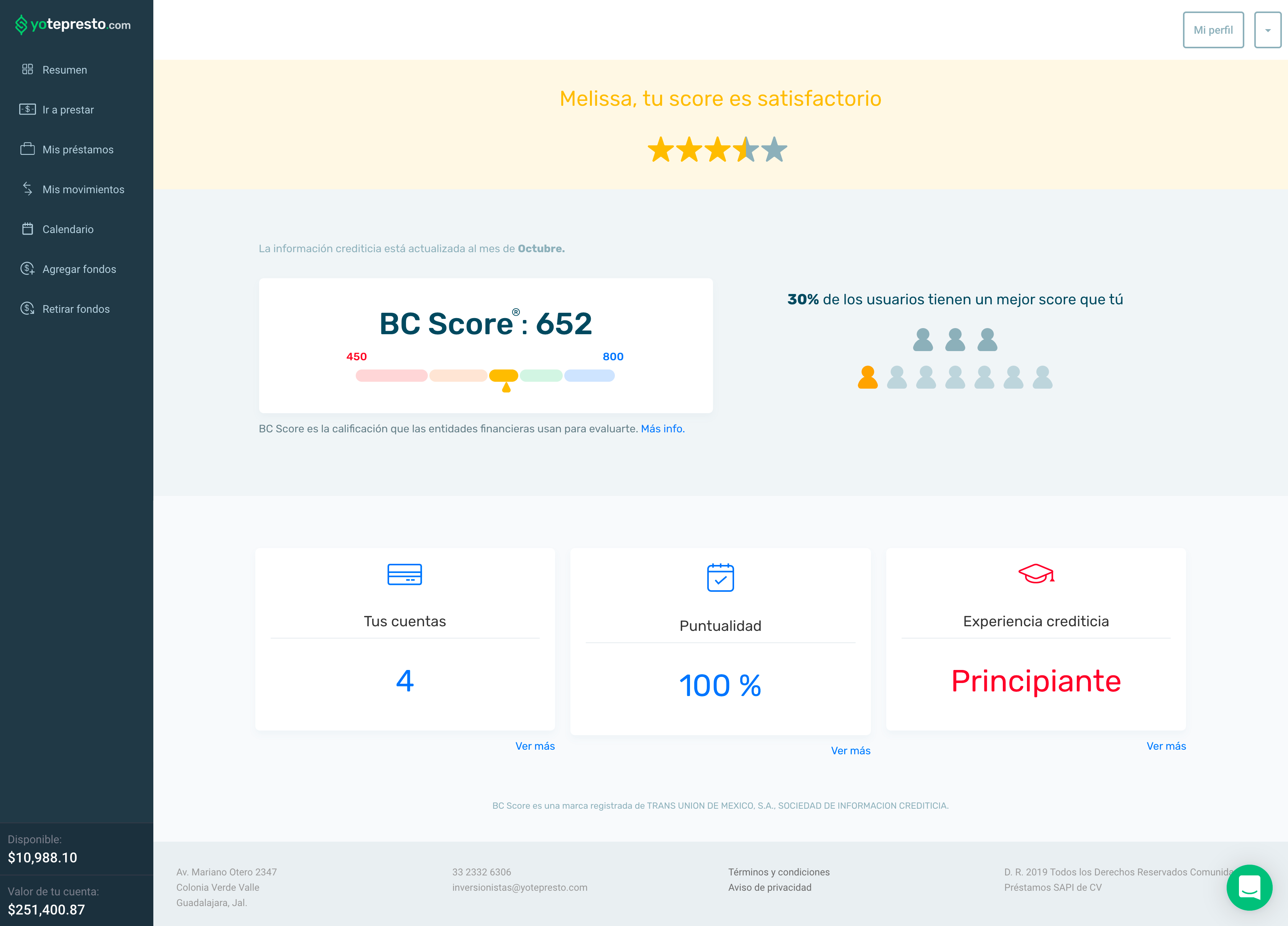 Blog yotepresto | Mi Buró: un nuevo servicio de yotepresto.com