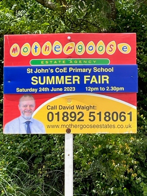Estate Agency in Kent Sponsors St John's Primary School Summer Fair