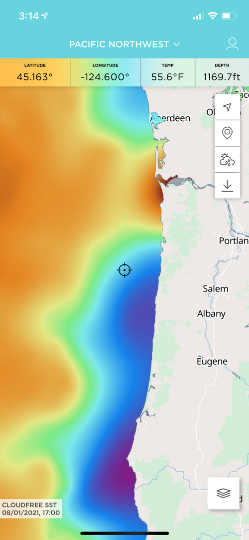 Chile – Fishing Charts