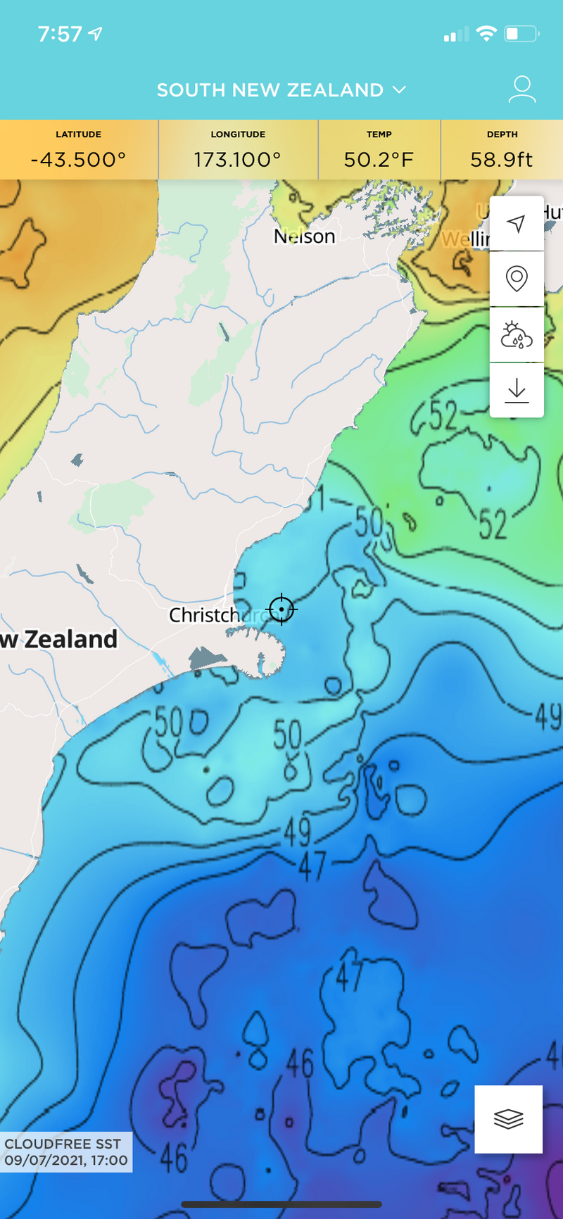 South New Zealand – Fishing Charts