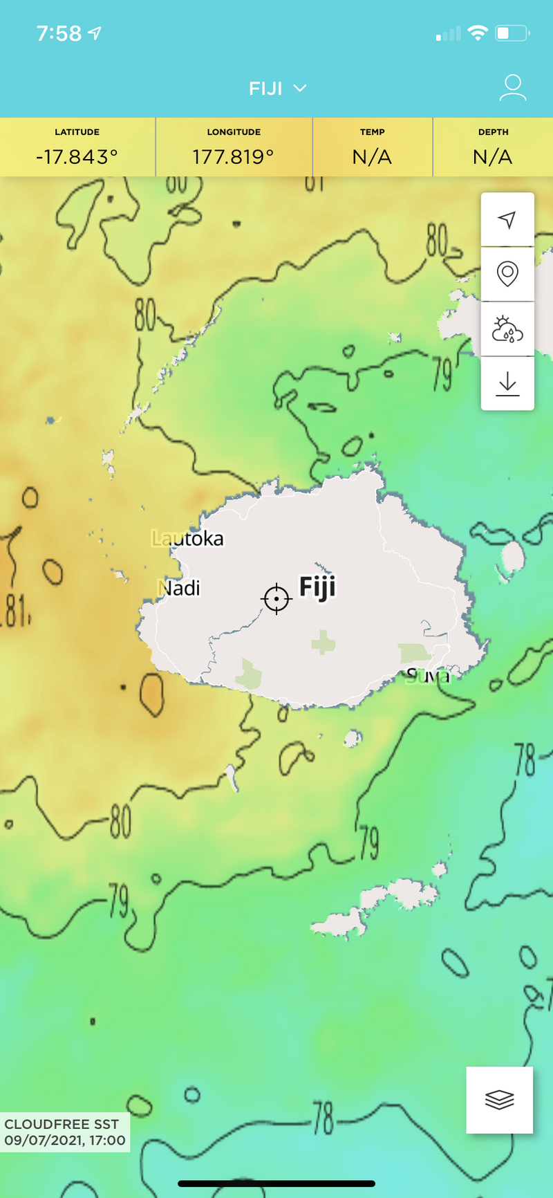 Fiji – Fishing Charts