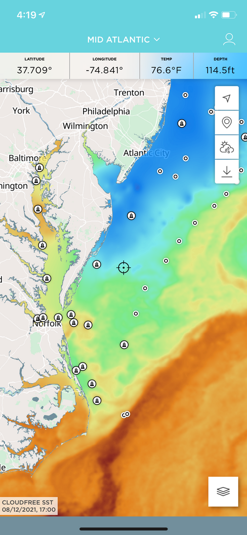 Delaware, Maryland and Virginia – Fishing Charts