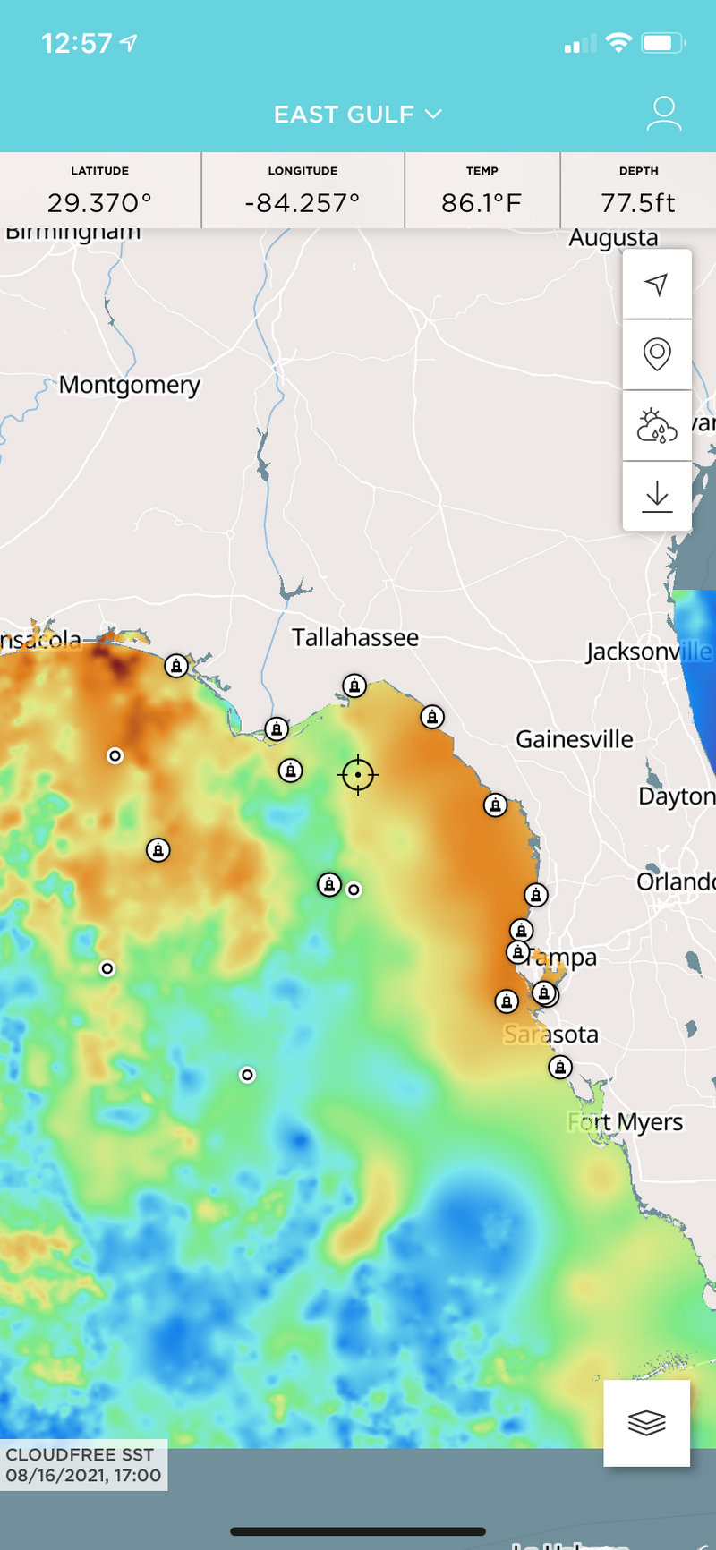 Florida Panhandle and East Gulf – Fishing Charts