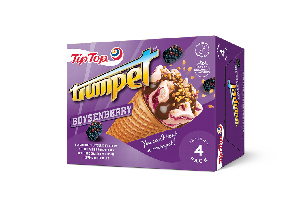 Tip Top Chocolate Trumpet Ice Cream - Tip Top