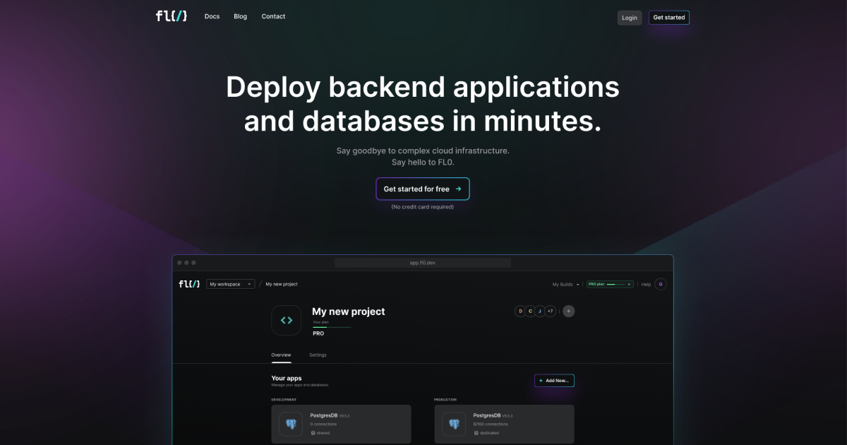 FL0 - backend engineering, supercharged