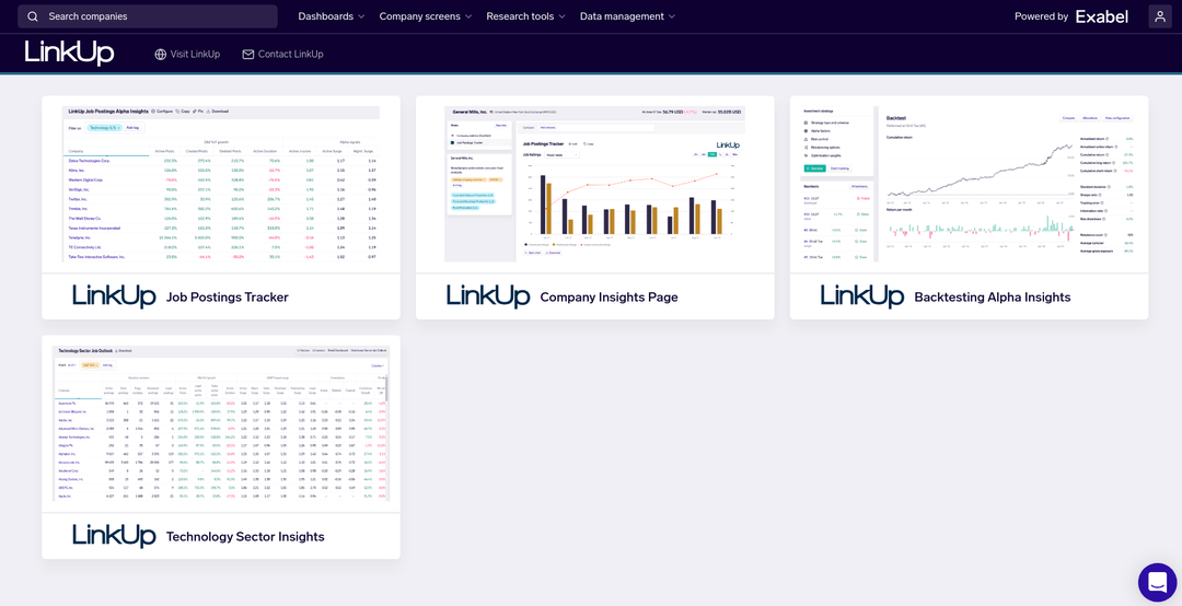 Exabel and LinkUp partner to launch alternative data insights platform ...