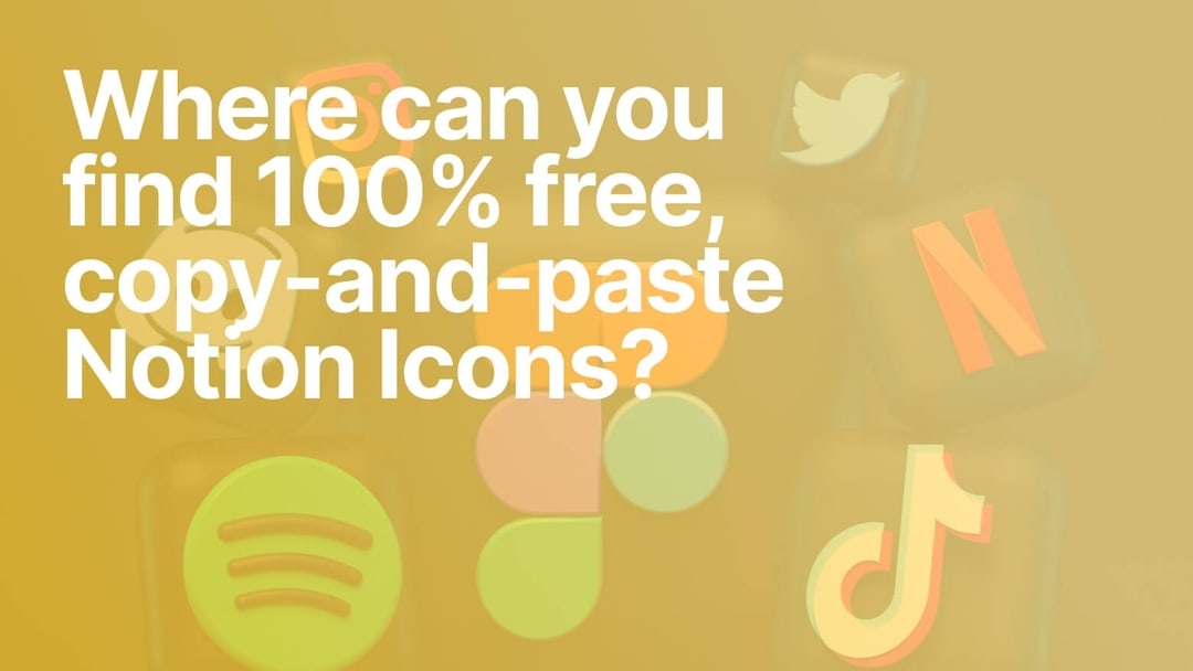 Notion Icons (100% Free): How, where, and why | Simple.ink