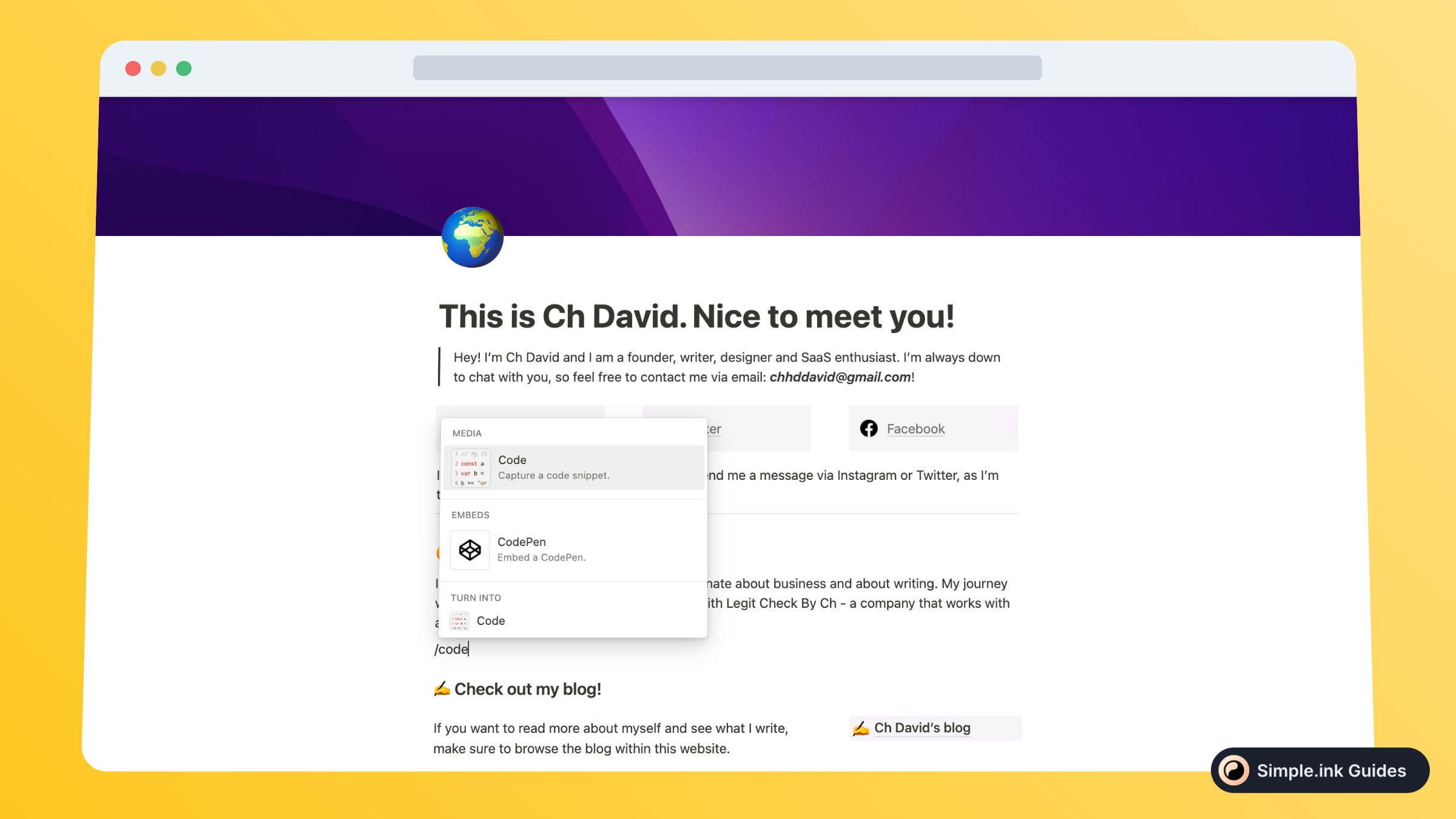 How To Embed Any Widget In Notion Simple ink