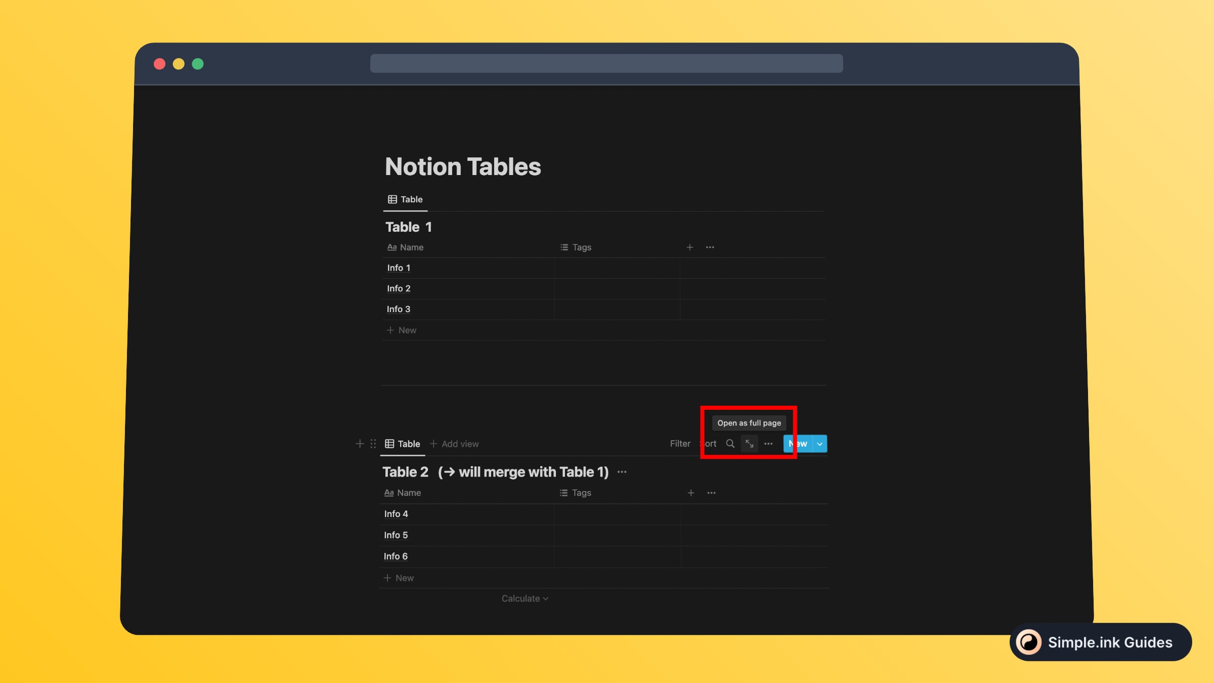 How To Merge Tables In Notion Simple ink