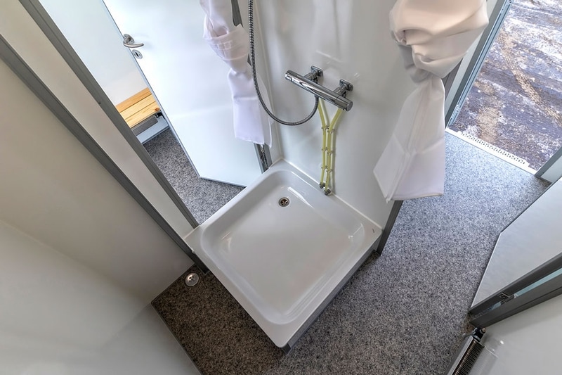 Decontamination trailer for firefighters