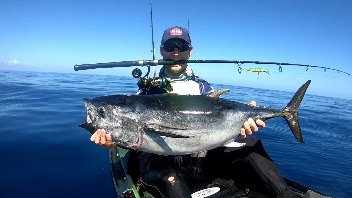 First southern bluefin tuna caught off a kayak - The Adventurer Magazine