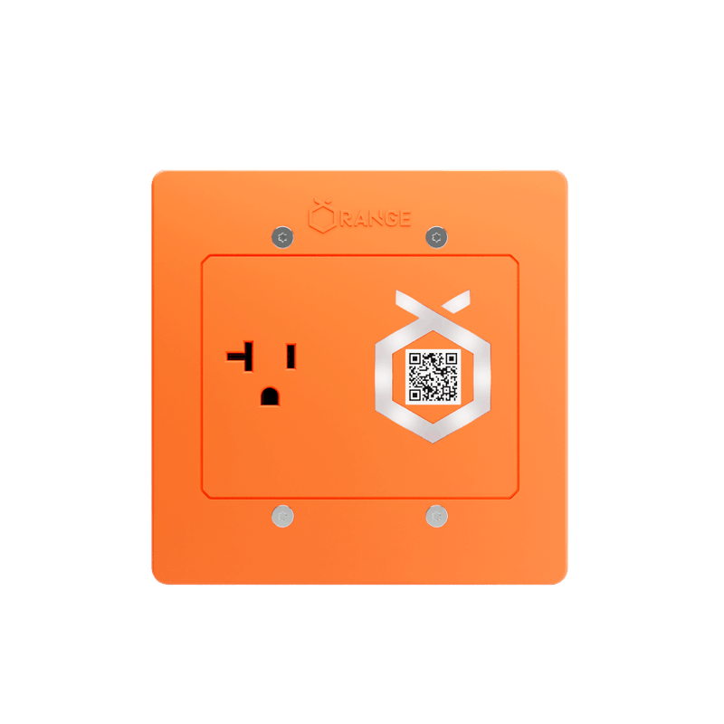 Orange Electric Vehicle Charger