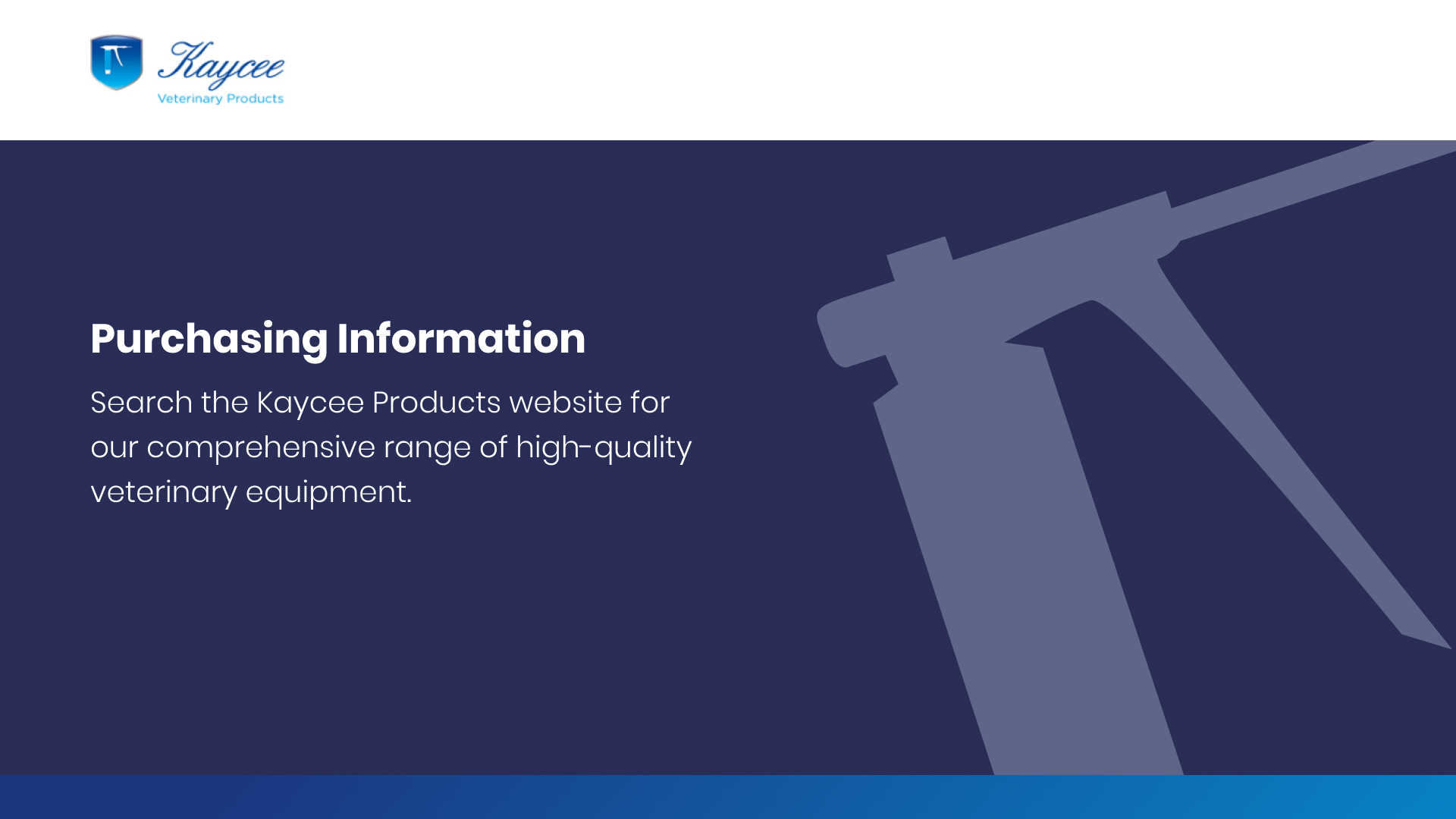 Purchasing | Kaycee Veterinary Products