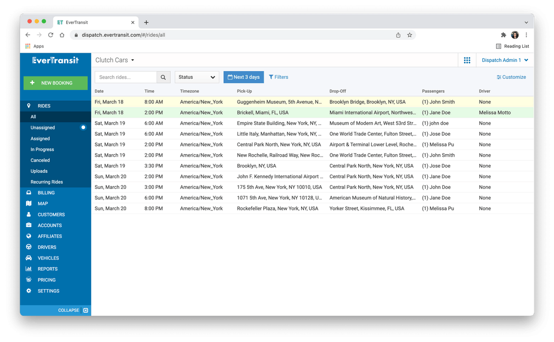 Home - EverTransit - Fleet Management Software