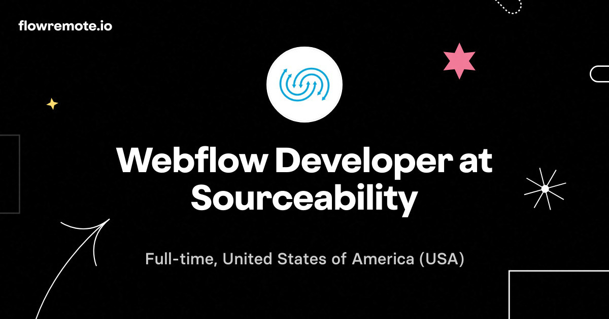 Hiring: Full-time Webflow Developer at Sourceability