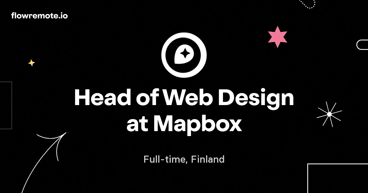 Hiring Full Time Head Of Web Design At Mapbox 
