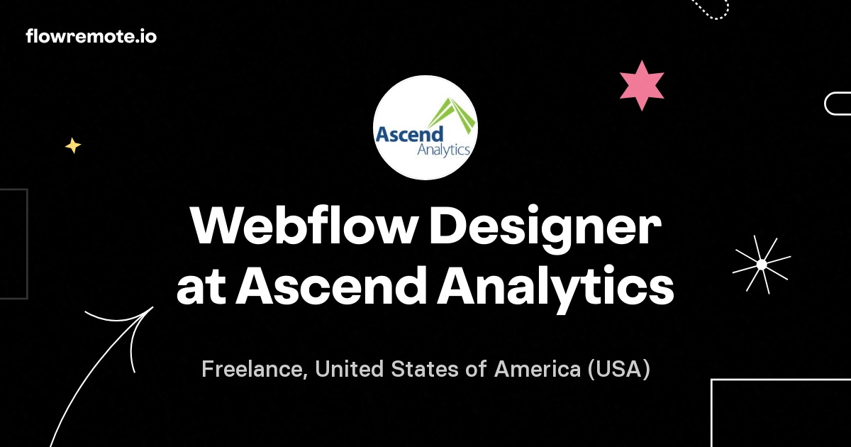 Hiring: Freelance Webflow Designer at Ascend Analytics