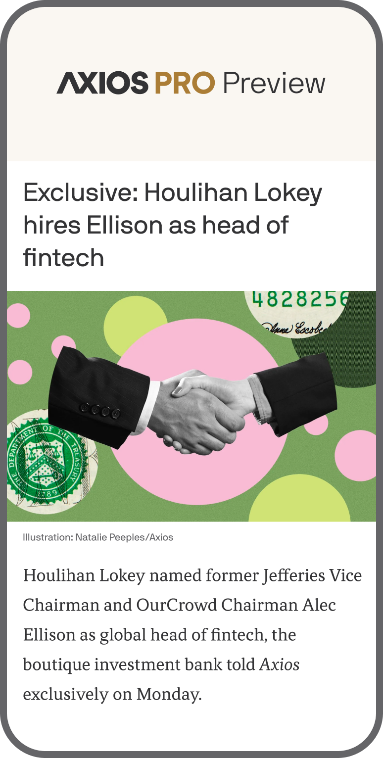 Axios Pro: Deals Preview