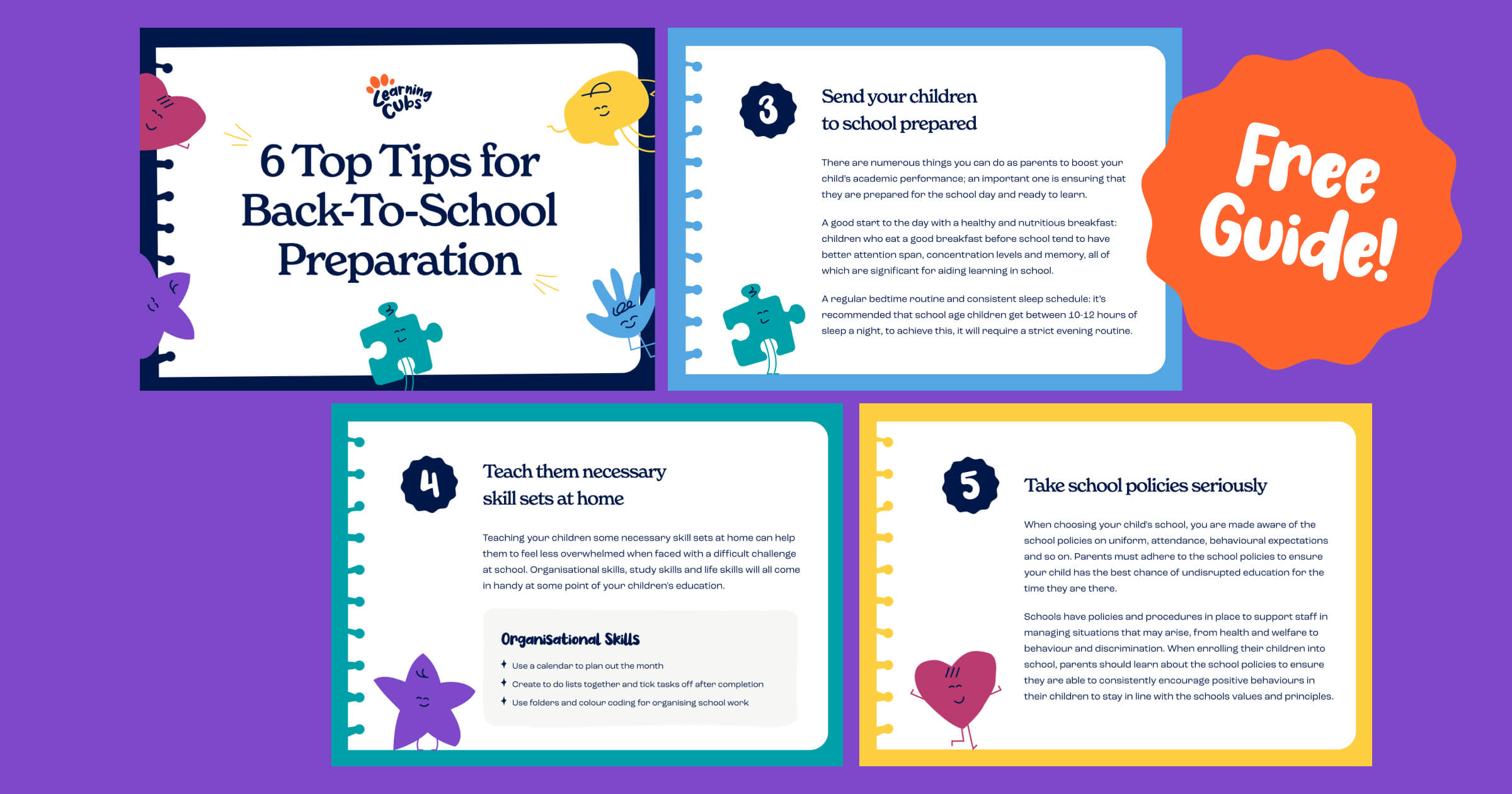 6 Top Tips for Back-to-School Preparation - Learning Cubs