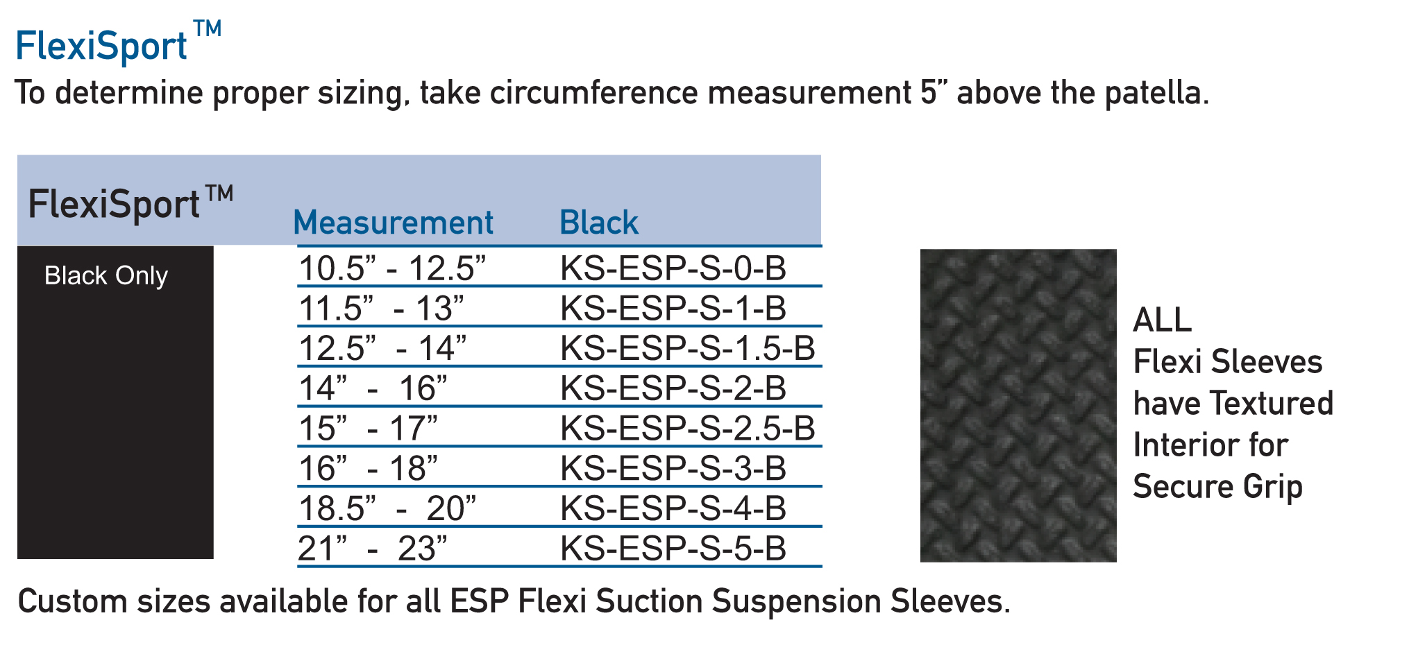 FlexiSport | Prosthetic Knee Sleeve for High Activity | ESP
