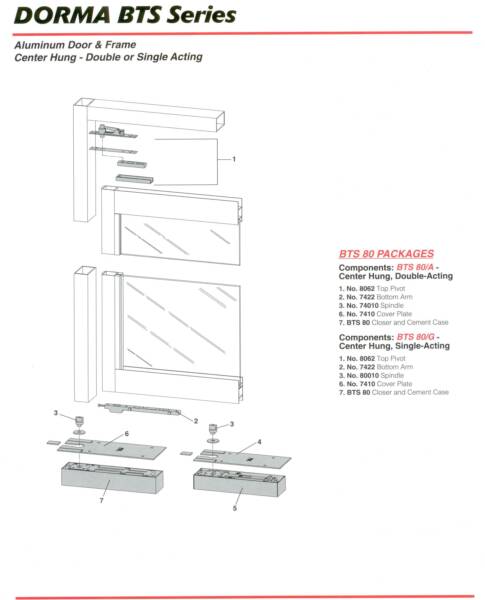 DORMA BTS 80 FLOOR CLOSER