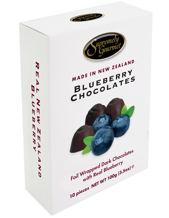 Supremely Gourmet – Blueberry Chocolates 10 piece
