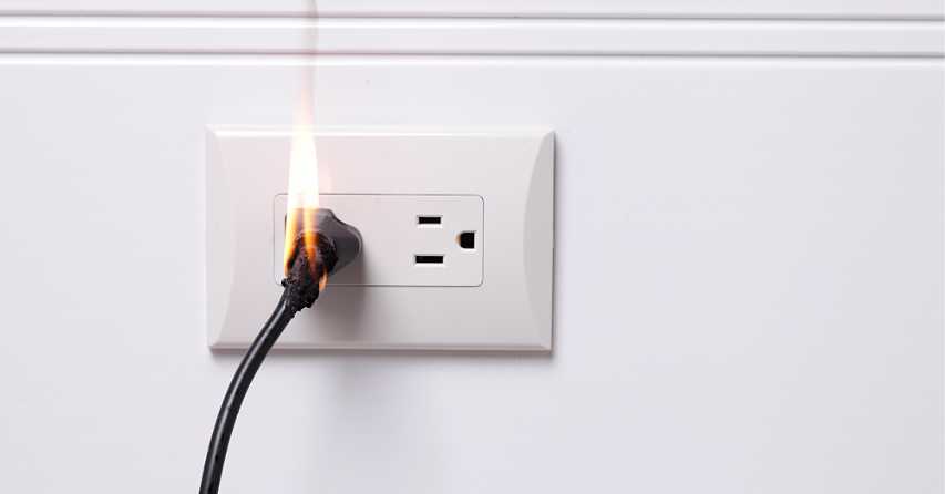 Electrical Outlet Fire