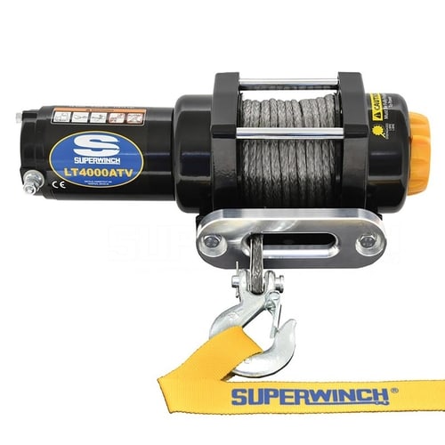 Superwinch LT4000 SR 4,000lb Synthetic Rope ATV / Utility Winch ...