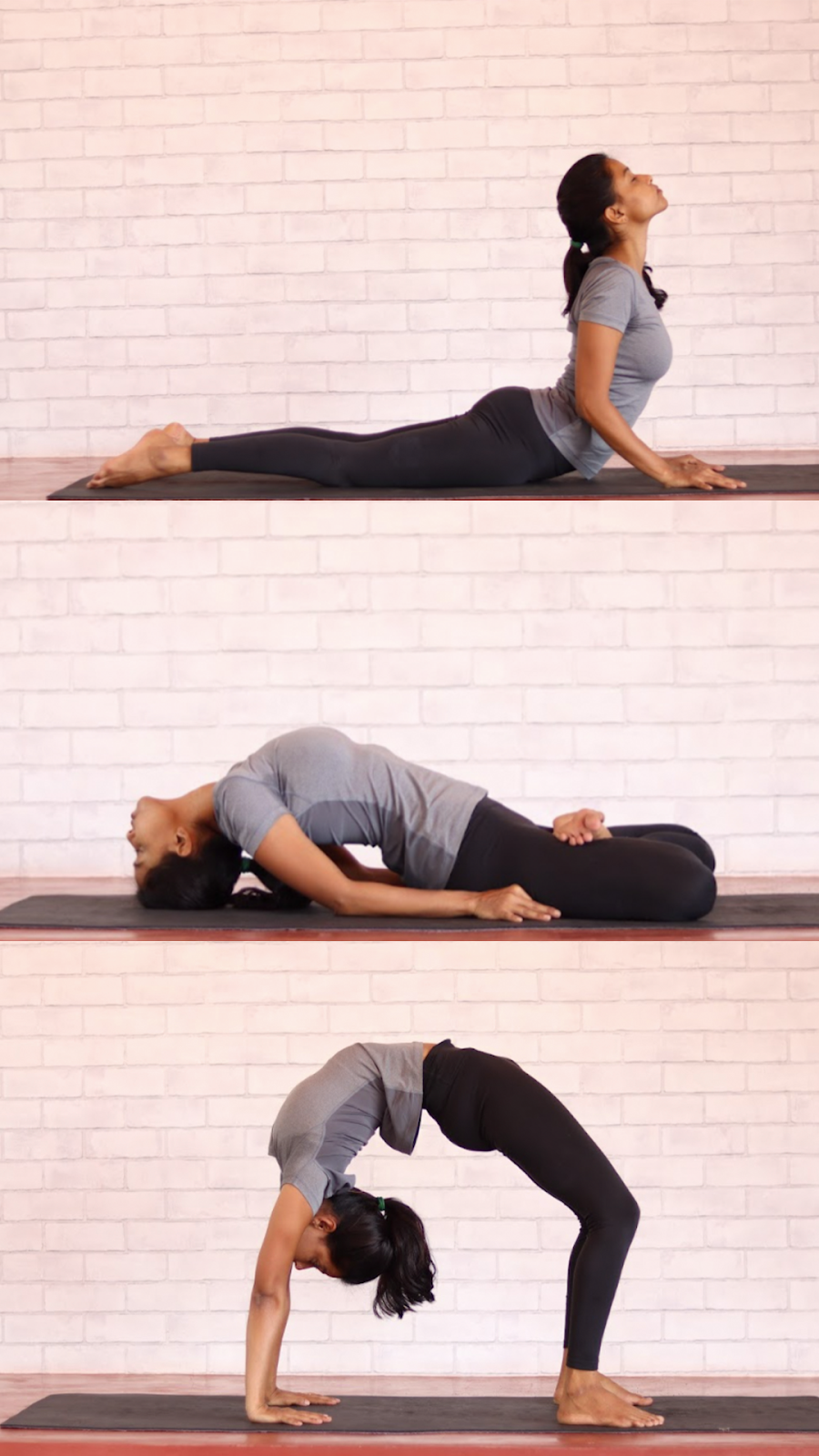 Bhujangasana, Matsyasana, Chakrasana