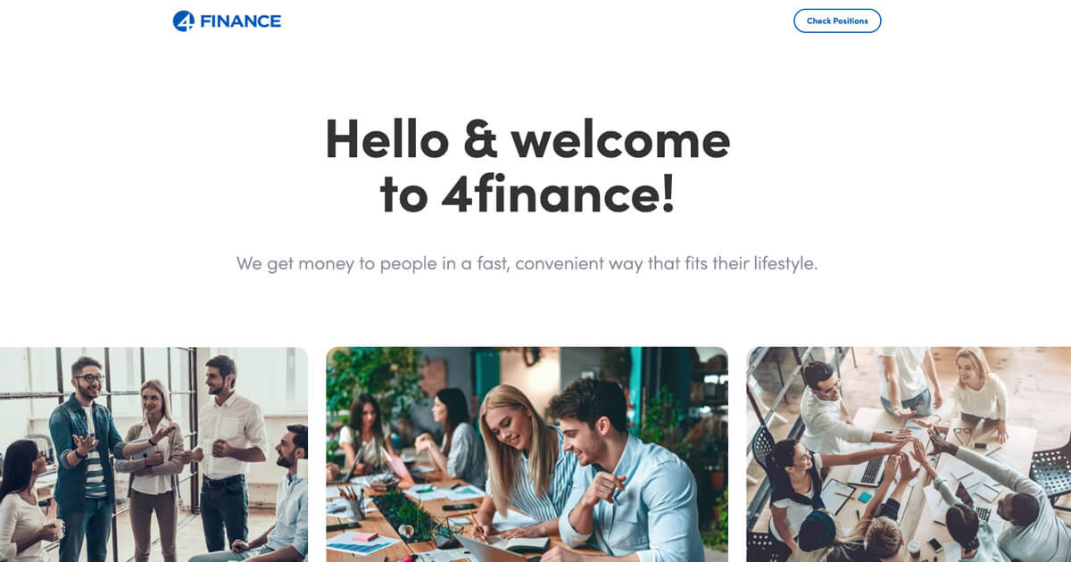 Hello & Welcome to 4finance!