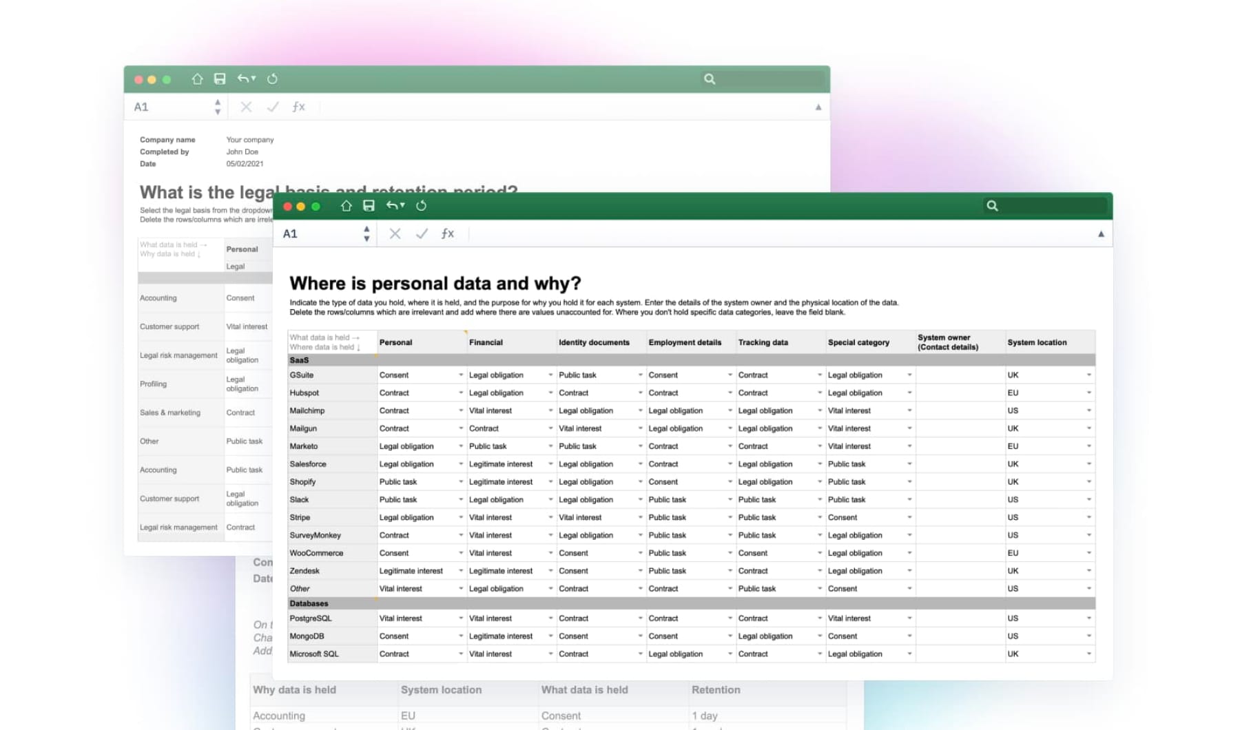 Free Data Mapping Template Soveren