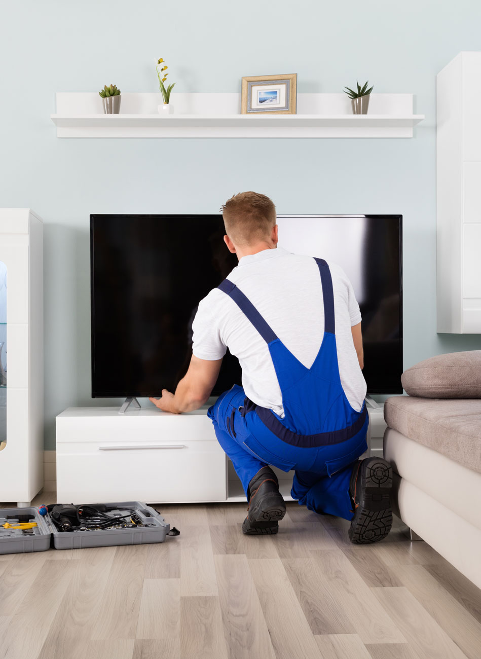 Instalación TV Mayor a 60" No Base