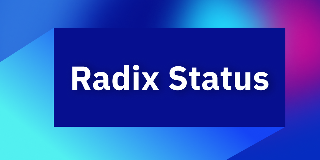 Radix DLT | Services Status