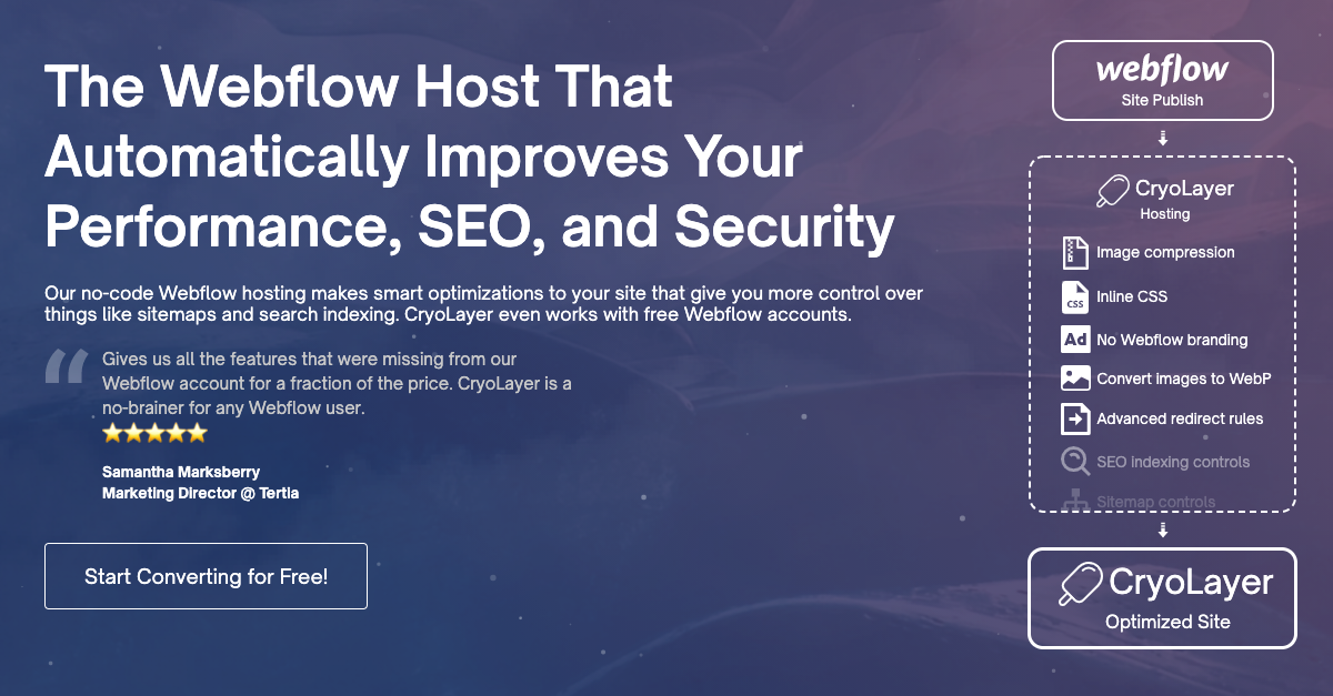 CryoLayer | The Webflow Smart CDN