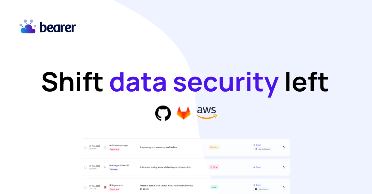 Bearer | Shift data security left