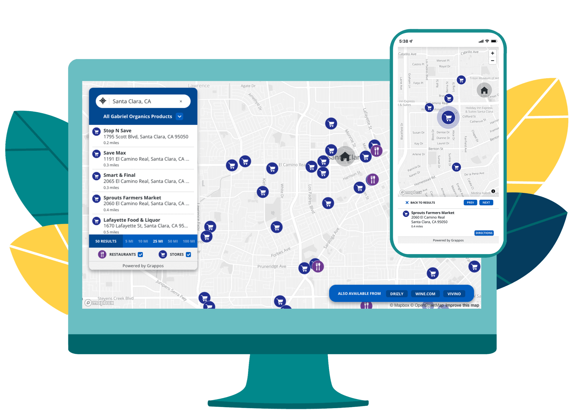 Store Locator & Product Locator App for Websites | Grappos