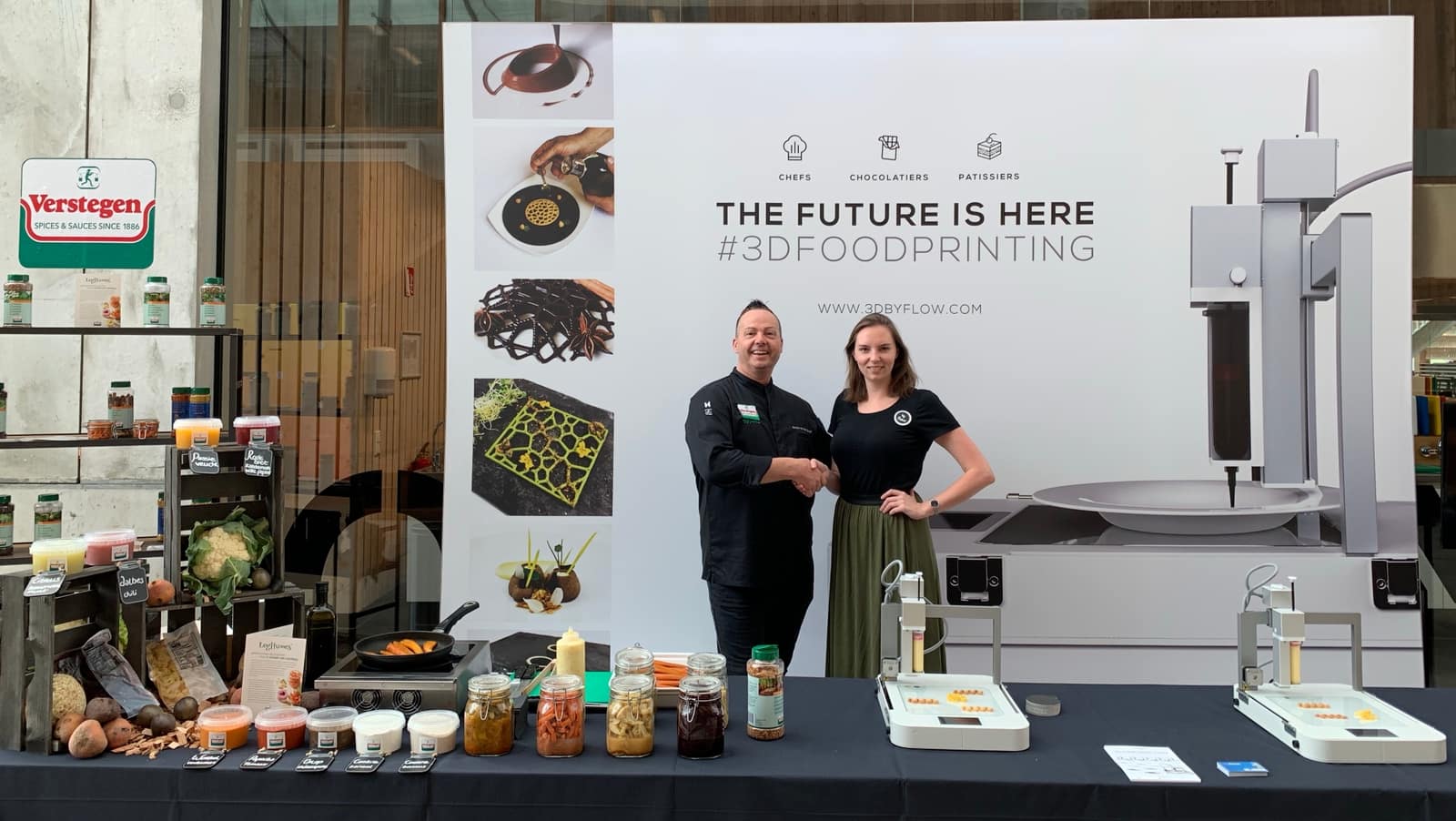 Verstegen & byFlow deliver Food Printers wíth fillings and introduce a ...