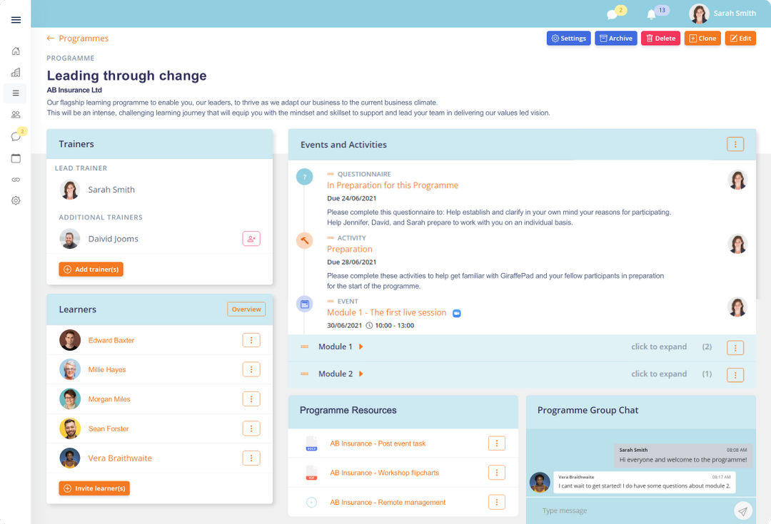 Virtual Training Platform | By Facilitators, For Facilitators | GiraffePad