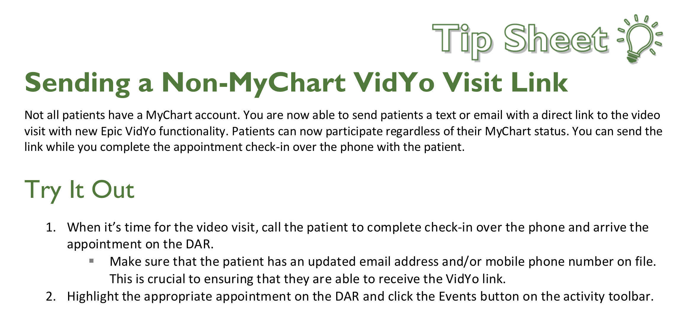 3. Pre-Coordination Visit