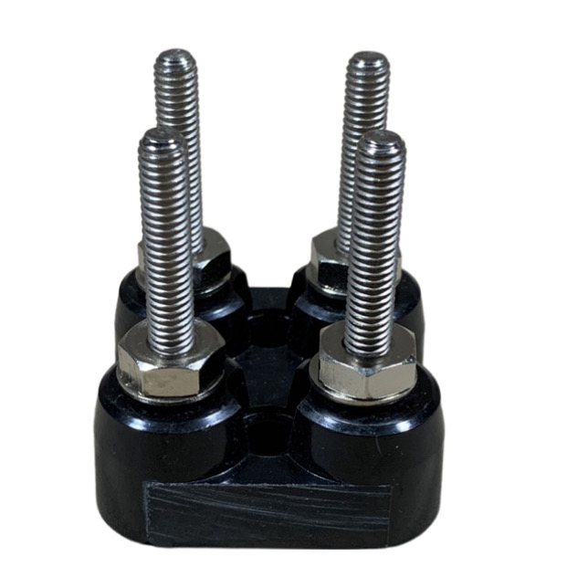 Block Terminal 2X2 W/Flat Washer & Clamp Nut