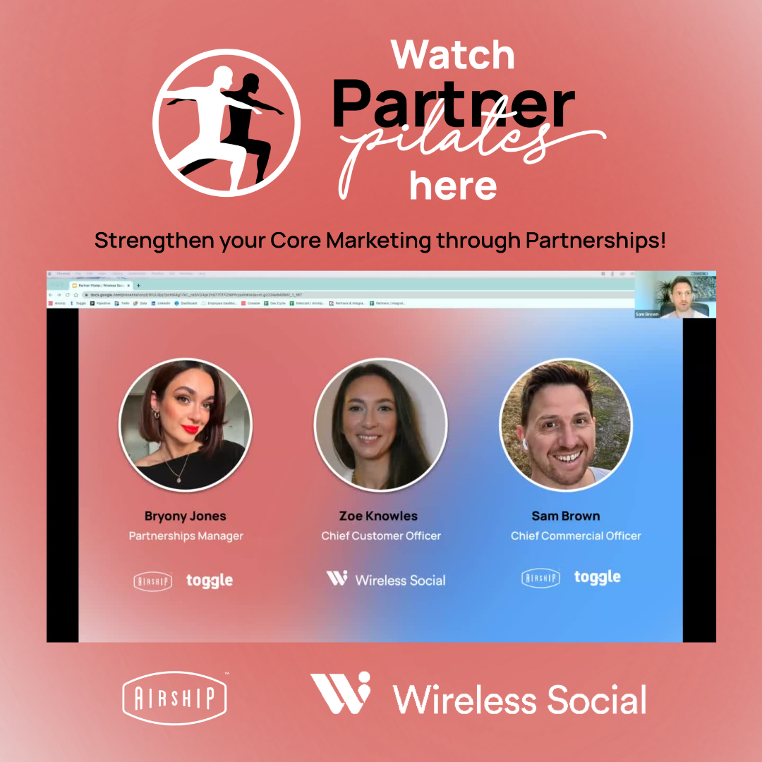 Airship and Wireless Social Partner Pilates session