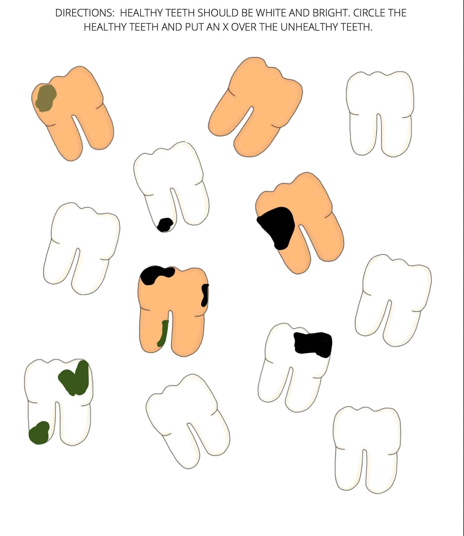 Dental Hygiene Worksheets for Kids | Gramercy Kids Smiles