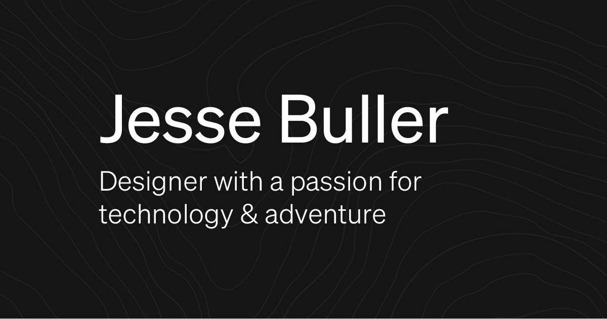 Jesse Buller — Designer