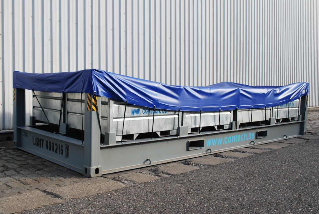 Flat racks & bins for lashing materials