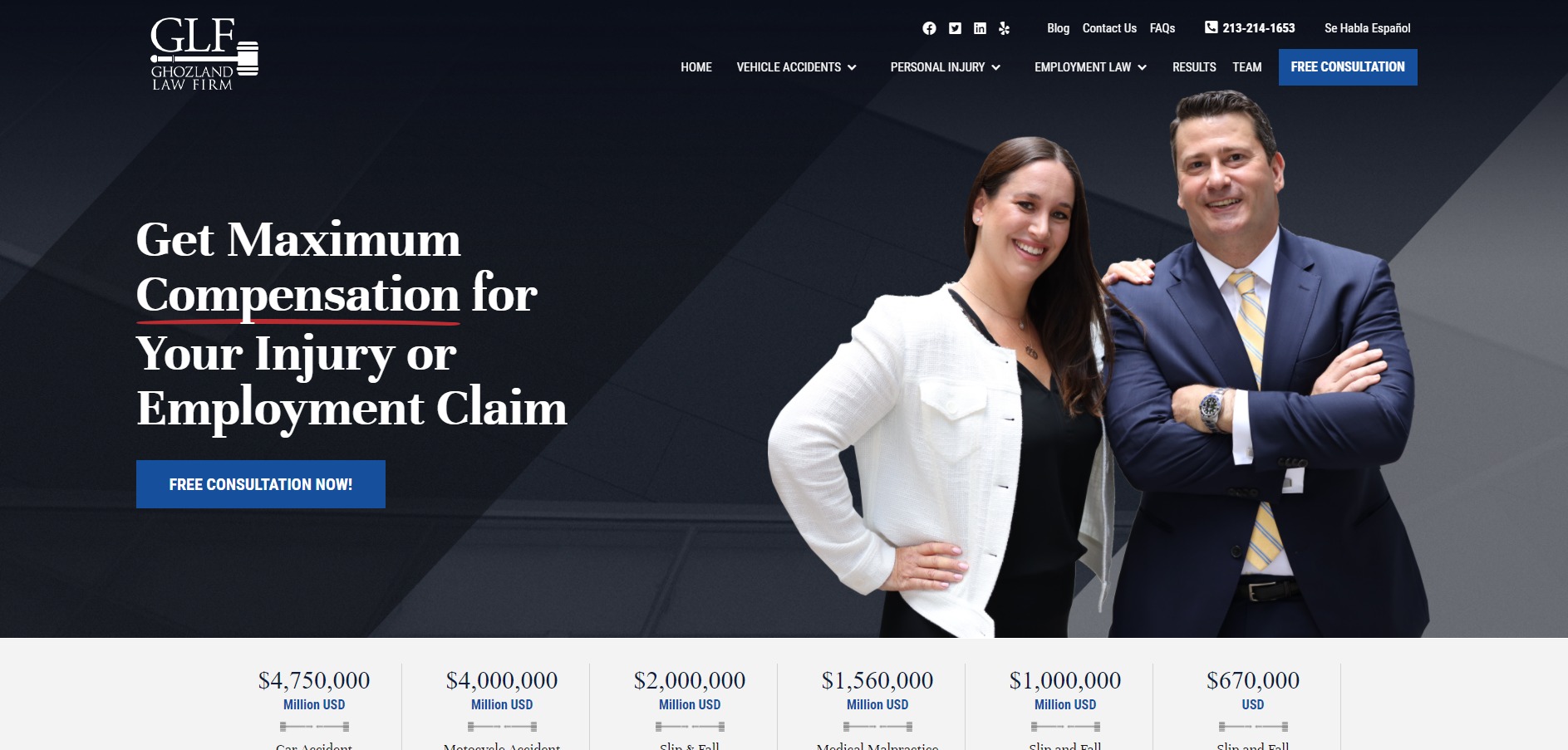 Los Angeles Personal Injury Lawyers | The Ghozland Law Firm